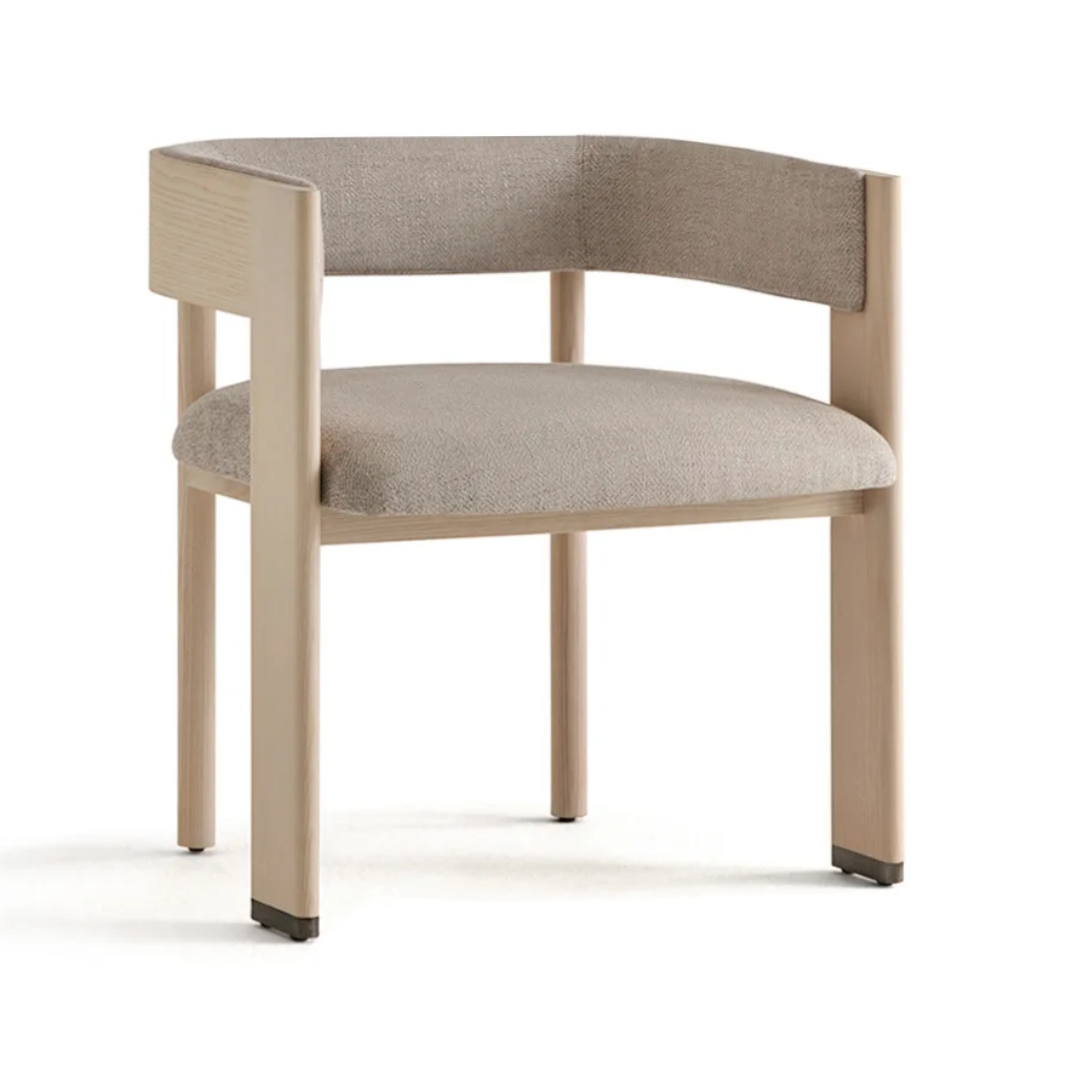 Modern Upholstered Dining Chair - Customizable Fabric & Leather Dining ...